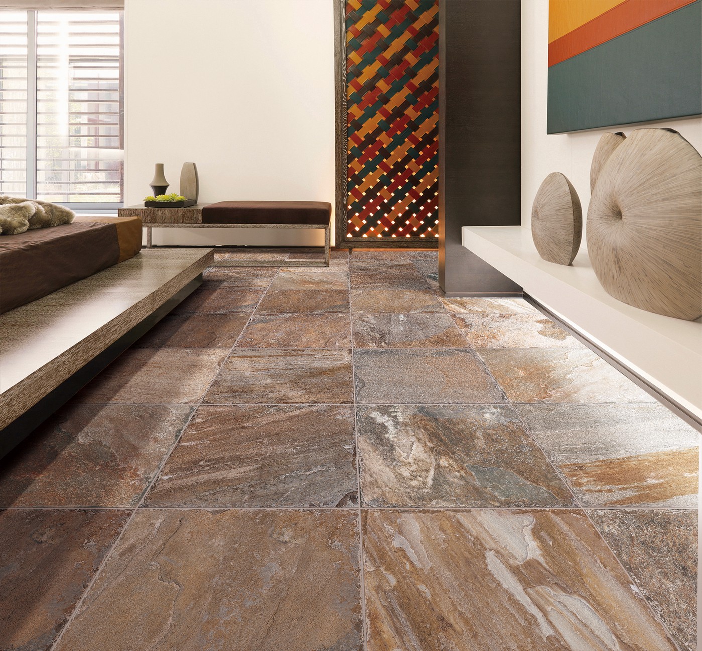 Materials RoomGRAND CANYON BROWN กระเบื้องพอร์ซเลนลายหิน สีน้ำตาล2